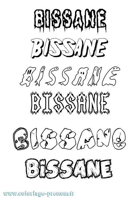Coloriage Du Prénom Bissane à Imprimer Ou Télécharger Facilement