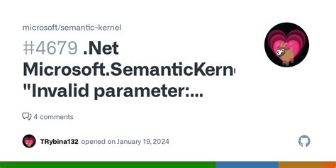 Net Microsoftsemantickerneloperationexception Invalid Parameter Messages With Role