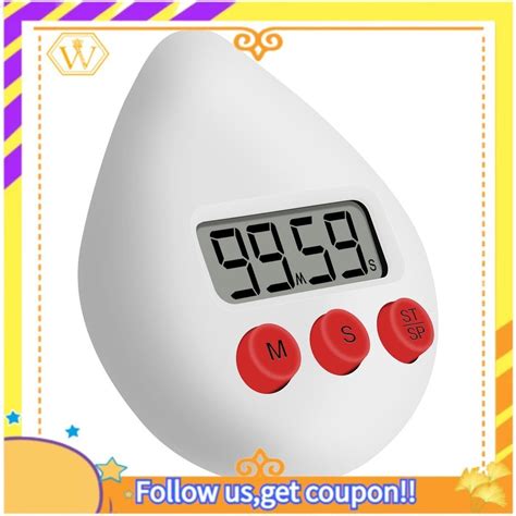 【w】digital Bathroom Clock Waterproof Shower Clock Timer Temperature