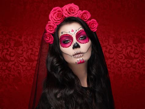 Dia De Los Muertos Makeup Images Saubhaya Makeup