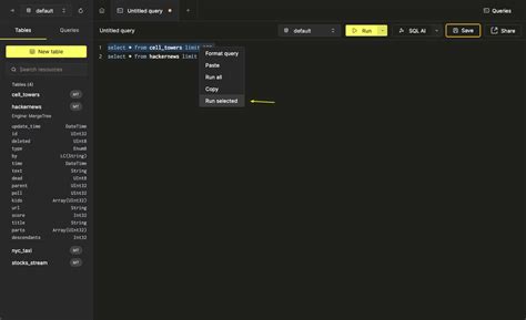 Sql Console Clickhouse Docs