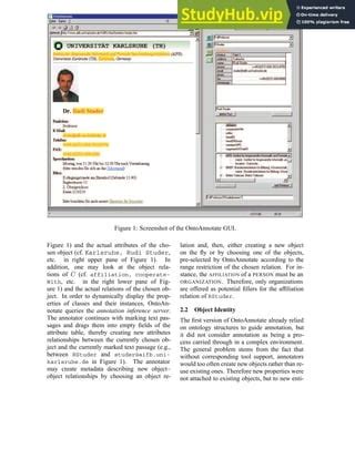 An Annotation Framework For The Semantic Web PDF