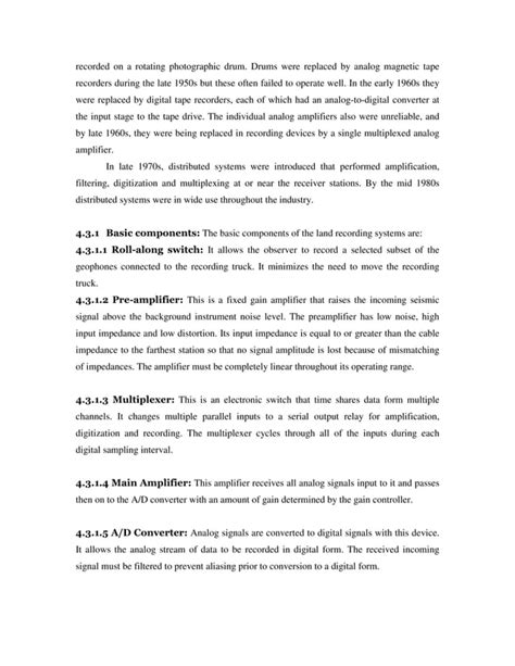 2 D And 3d Land Seismic Data Acquisition And Seismic Data Processing Pdf