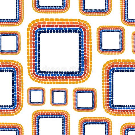 Checkered Mosaic Colorful Background Abstract Vector Pattern Isolated