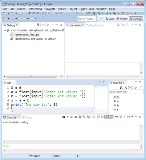 Debugging Python Programs With Eclipse Aristides S Bouras