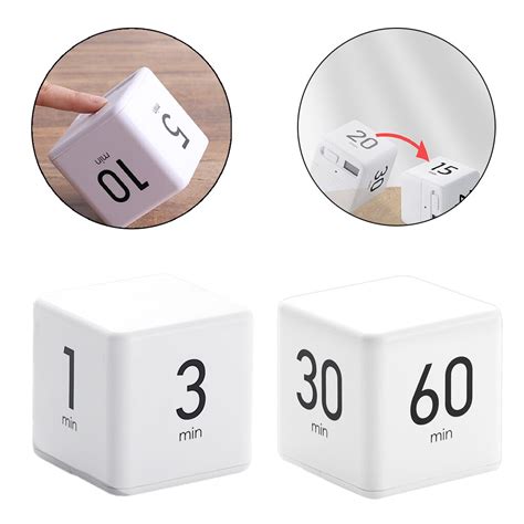 Cube Timer Alarm Clock For Study Workout Timer W Vicedeal