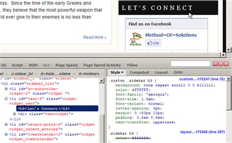 How Firebug Helps You Design Your Blog