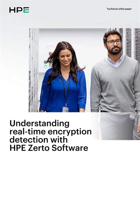 Understanding Real Time Encryption Detection With Hpe Zerto Software
