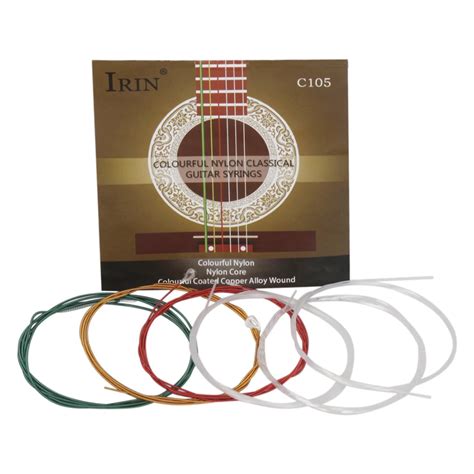 6 Pcs Set Classical Guitar Strings Colored Nylon String Classic Guitar
