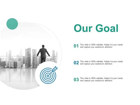 Our Goal Arrow Target Ppt Powerpoint Presentation File Graphics