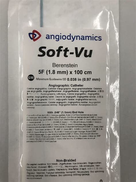 Angiodynamics 10722107 Soft Vu Berenstein 5f 18mm X 100cm