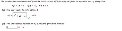 Solved The Acceleration Function In Ms2 ﻿and The Initial