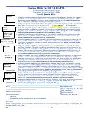 Coding Clinic For ICD CM PCS Quiz Th Quarter Course Hero