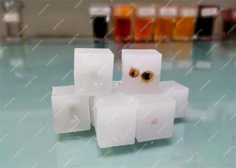 Premium Photo Paraffin Embedded Tissue Blocks From Tumor Isolated With Laboratory Background