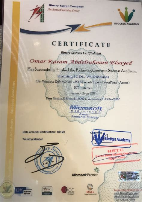 Omar Karam On Linkedin Icdl Course Microsoft