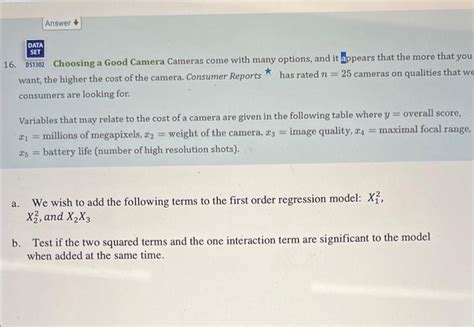 Solved Present The Five Steps To Conduct The Partial F Test