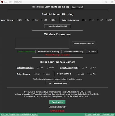 New Android To Pc Laptop Screen Mirroring Software Scrcpy Gui By Exposureee Exposureee New Android To Pc Laptop Screen Mirroring Software Scrcpy Gui By Exposureee Exposureee