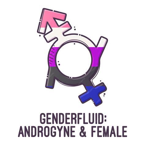 Símbolo De Género Género Fluido Signos De Orientación Sexual Vector