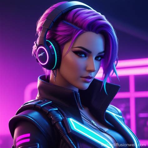 Female Fortnite Player Emerges Victorious Stable Diffusion Online