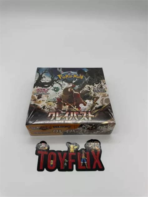 Pokemon Sv2d Clay Burst Booster Box Japanese Factory Sealed New Eur