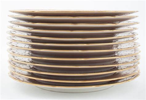 Wm Guerin And Co Limoges Gilt Porcelain Chargers 12 At 1stdibs W