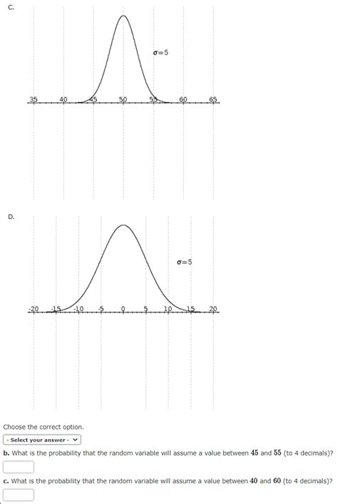 Solved A Random Variable Is Normally Distributed With A Mean