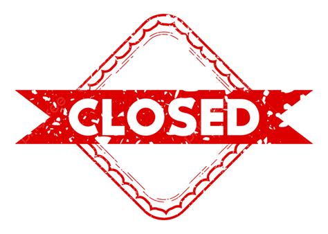 Closed Stamp Png