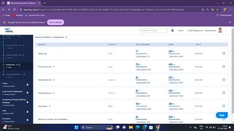 Completed 5 Sets Of Coding Practice On Day 27 Lakshmipriya Nagarajan Posted On The Topic
