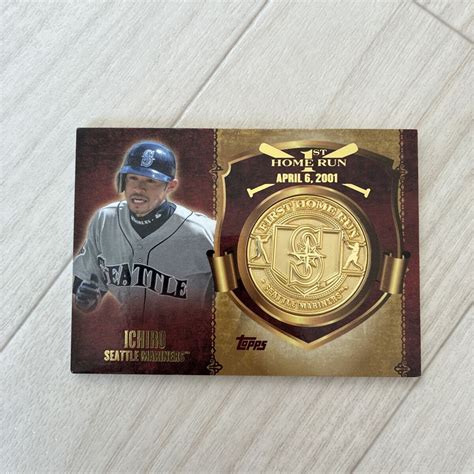 Yahooオークション イチロー 1st Home Run Medallion 2015 Topps Up