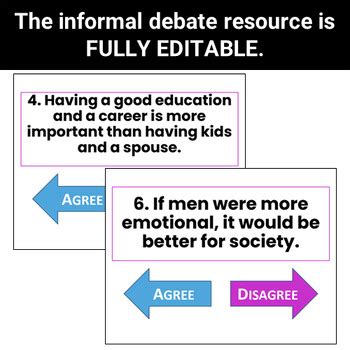 Battle Of The Sexes ESL Conversation Cards Debate Speaking Activity