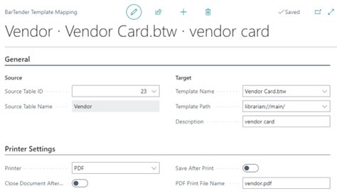 Configuring Template Mappings