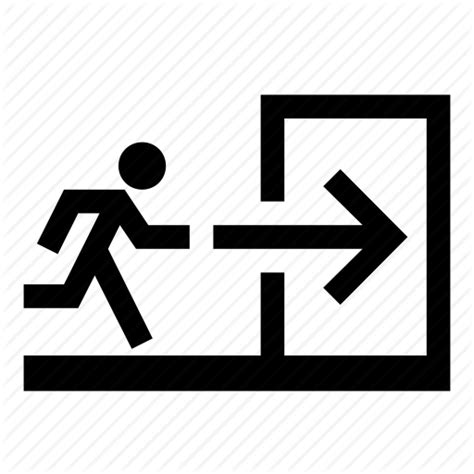 Emergency Exit Icon 182071 Free Icons Library