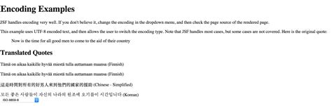 Jsf 2x Dynamic Encoding