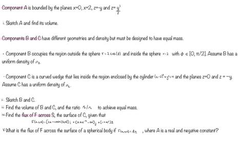 Solved Component A Is Bounded By The Planes X