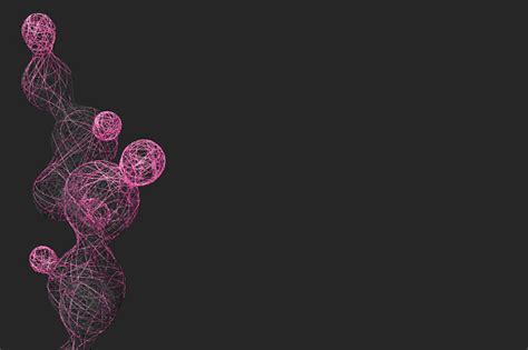 밝은 색상의 스레드의 다양한 짠 공을 분할의 이미지와 추상어두운 배경 3d 일러스트레이션 검은색에 대한 스톡 사진 및 기타 이미지 검은색 곡선 금속의 Istock