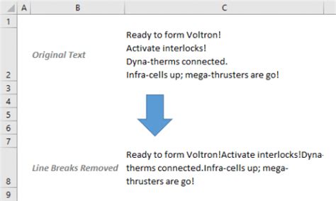 How To Remove A Line Break In Excel
