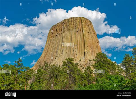 The Impressive Geologic Rock Formation Of Devils Tower National