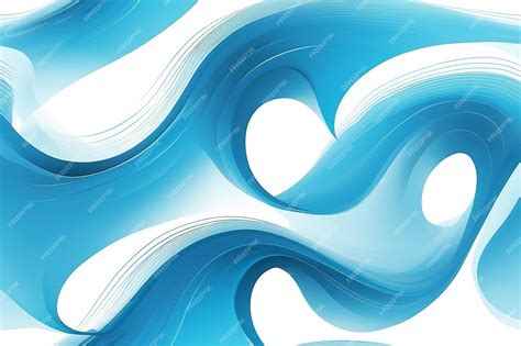 Premium Photo Abstract Blue Smooth Wave On A White Background Dynamic Sound Wave Design