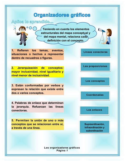 Hojas De Trabajo De Organizadores Gráficos