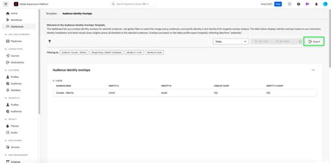 Audience Identity Overlaps Adobe Experience Platform