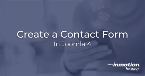How To Create A Contact Form In Joomla