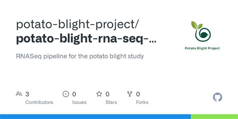 GitHub Potato Blight Project Potato Blight Rna Seq Pipeline RNASeq Pipeline For The Potato