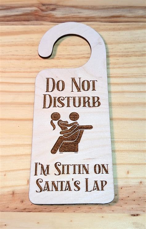 Naughty Sex Do Not Disturb Door Hanger Sign Christmas Designs Are In