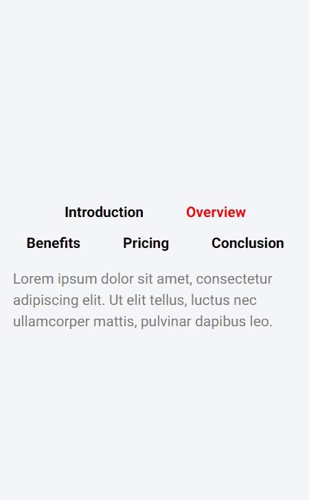 Horizontal Tab Titles On Mobile In Css And Elementor Velvetmade