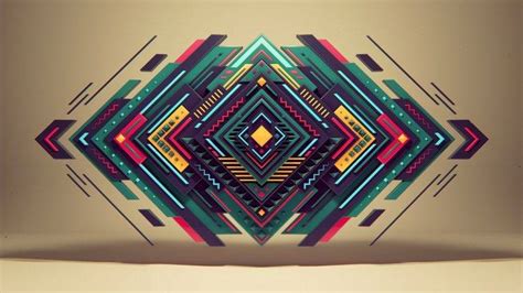 Colorful Abstract Geometry Digital Art Wallpapers Hd Desktop And