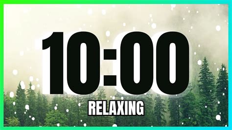 10 Minute Winter Forest Timer With Relaxing Music Calm Classroom Piano Youtube