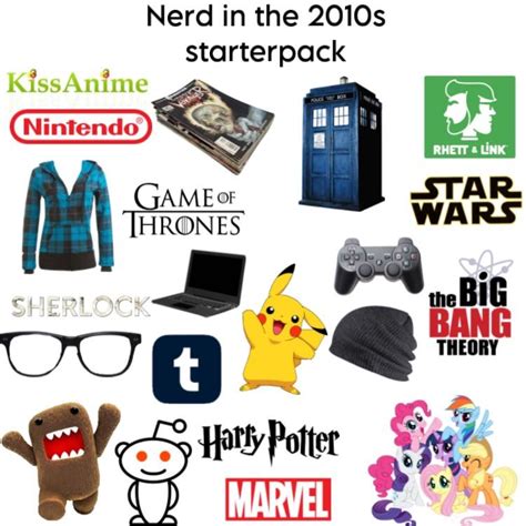 Nerd In The 2010s Starterpack R Starterpack