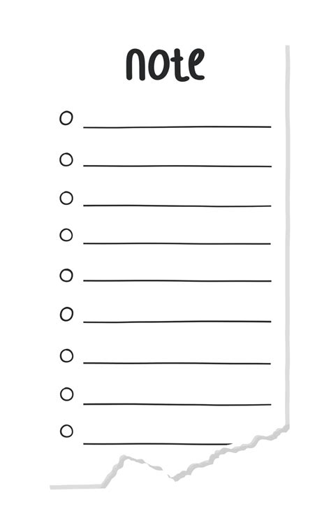 Cute Note Paper 32048995 Png
