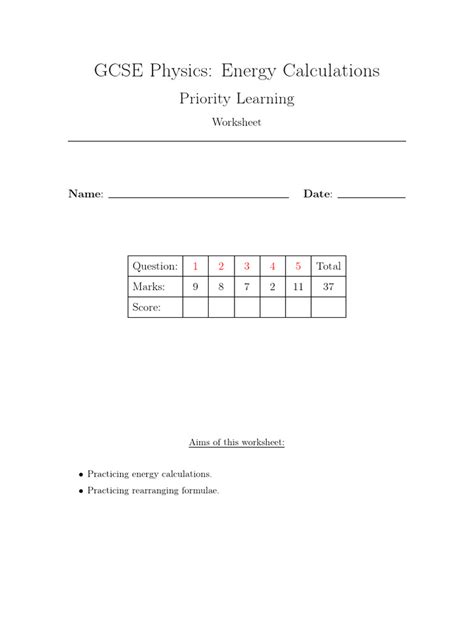 Physicsgpeepekecalculations Pdf Potential Energy Mass