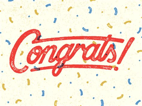 Congratulations A Vibrant Hand Lettering Drawing